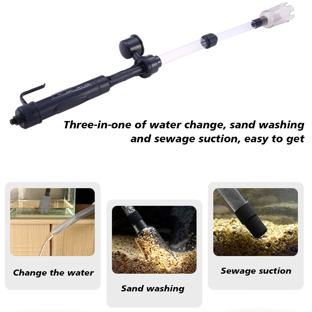 1Pc Aquarium Battery Syphon Operated Fish Tank Vac... – Grandado