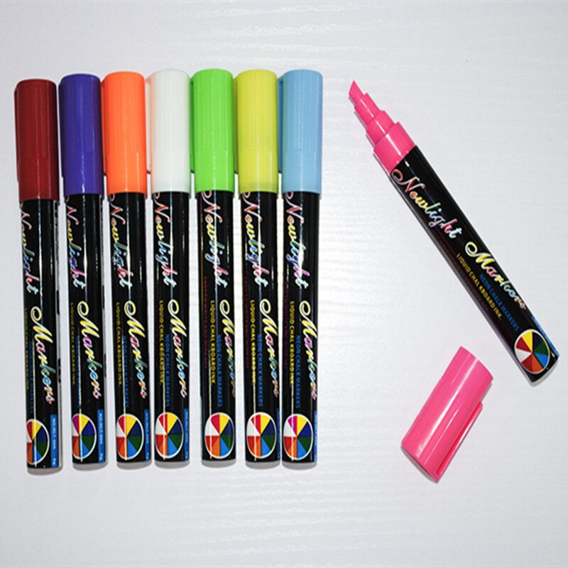 8 Color/set Liquid Chalk Erasable Highlighter Fluo... – Grandado