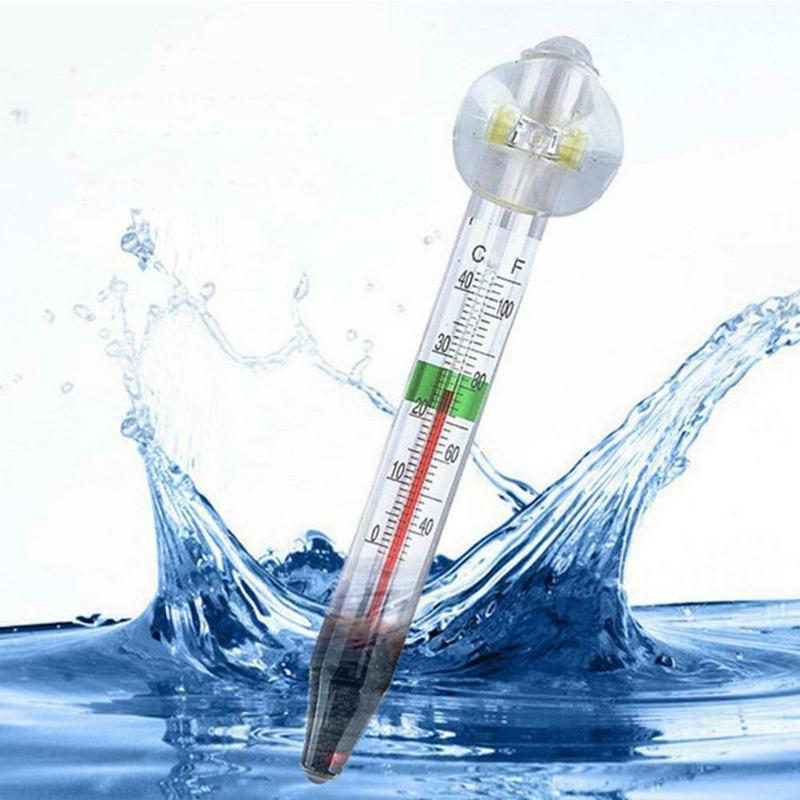 1pc Aquarium Glass Thermometer Accurate 0-44 Degrees Cup Suction Water ...