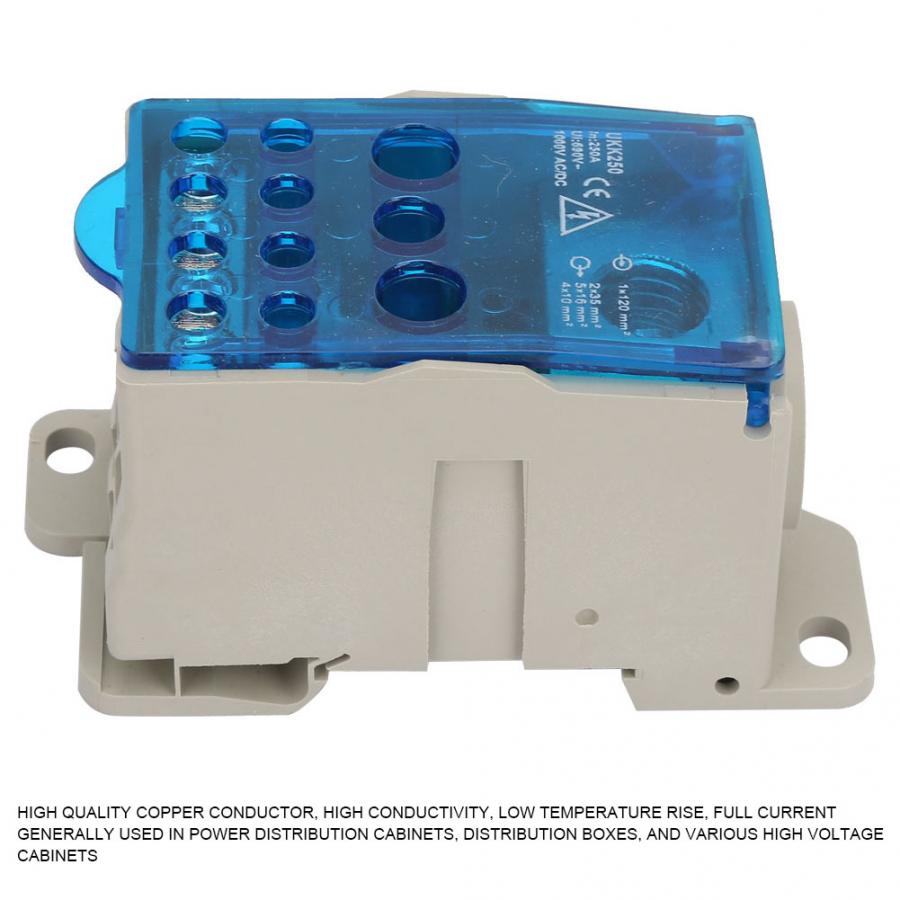 UKK-250A Din Rail Terminal Block Distribution Box ... – Vicedeal