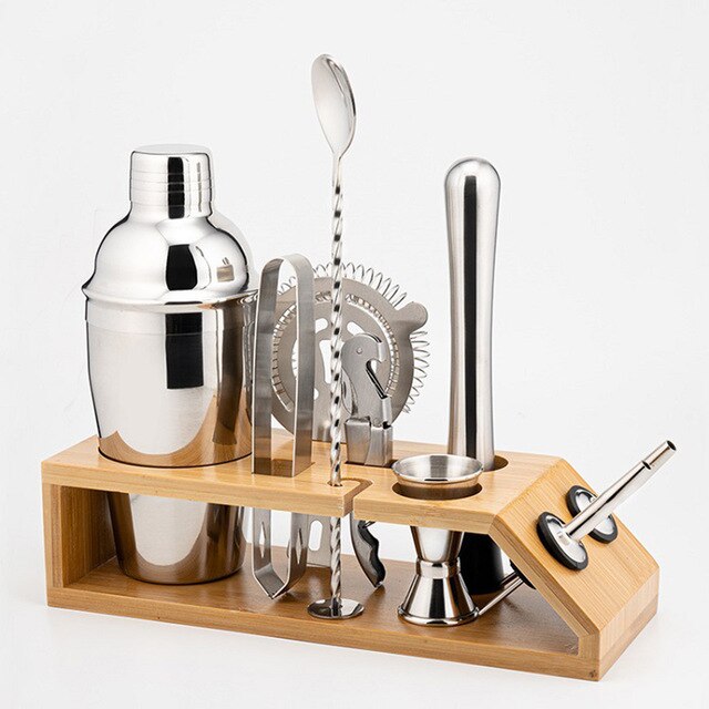 1 Set Cocktail Shaker Set Bartender Kit-10 Pcs Sta... – Grandado