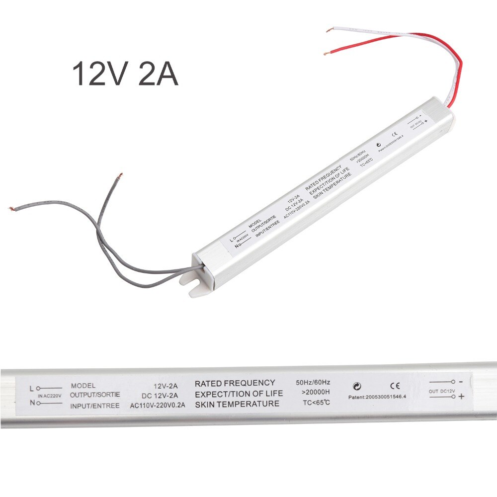 Metal LED Driver slim power supply DC12V AC 110V 2... – Grandado