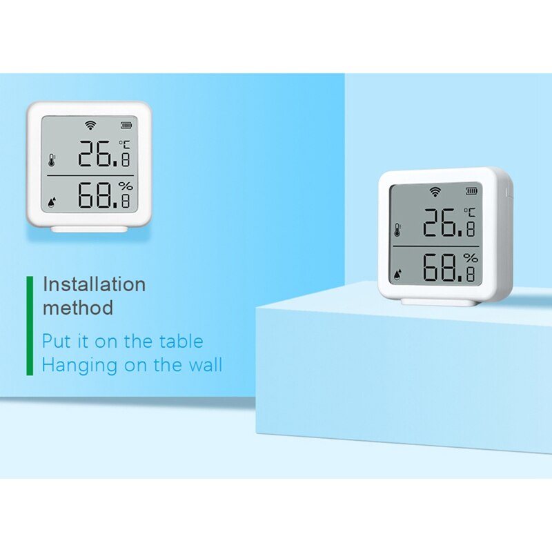 Tuya WIFI Temperature And Humidity Sensor Wireless... – Vicedeal