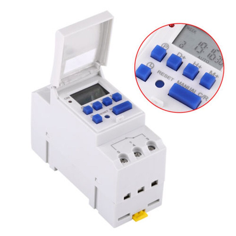 AHC15A DIN Rail Mounting Digital Programmable Time... – Grandado AHC15A DIN Rail Mounting Digital Programmable Time... – Grandado