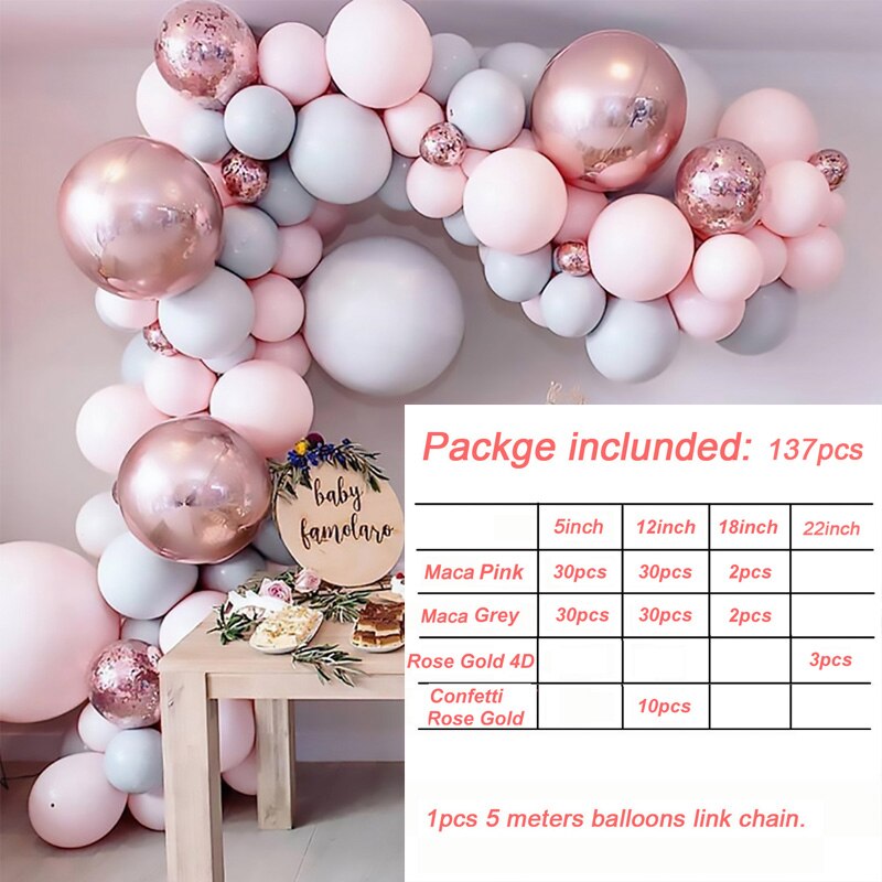 Ohoho Pastel Macaron Balloon Arch Kit Baby Shower ... – Vicedeal