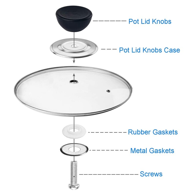 Praktische 6 Sets Pot Deksel Knoppen, Keuken Kookg... – Vicedeal