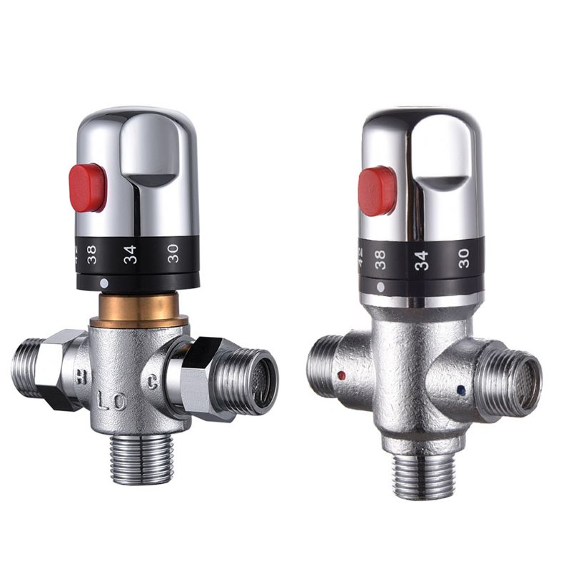 Brass Thermostatic Valve Mixer Water Temperature C... – Grandado