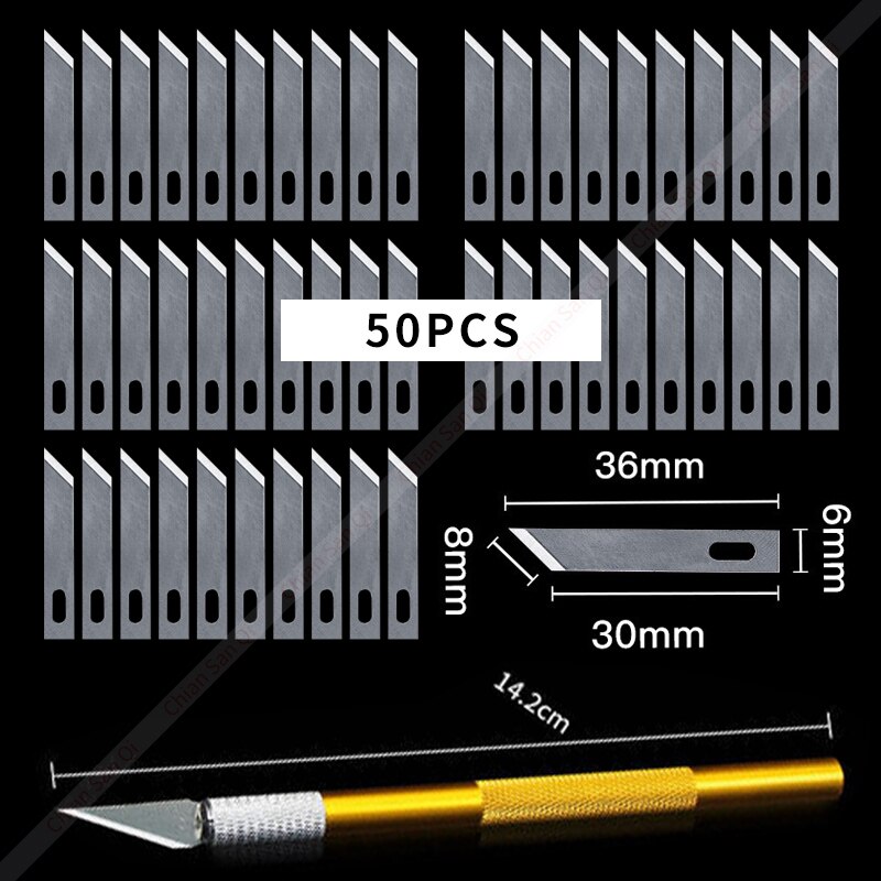 Non-Slip Metal Scalpel Knife Tools Kit Cutter Engr... – Grandado