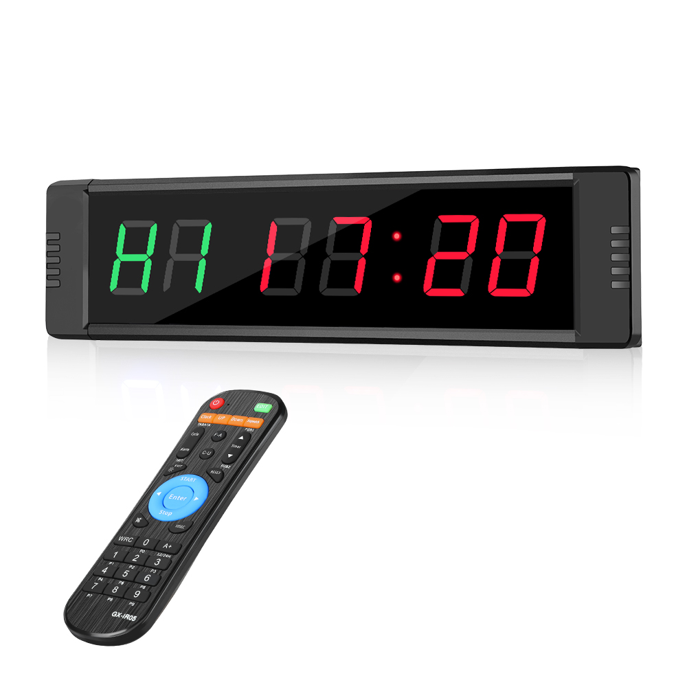 Gym Timer Programable Remote Control Led Clock Tim Grandado