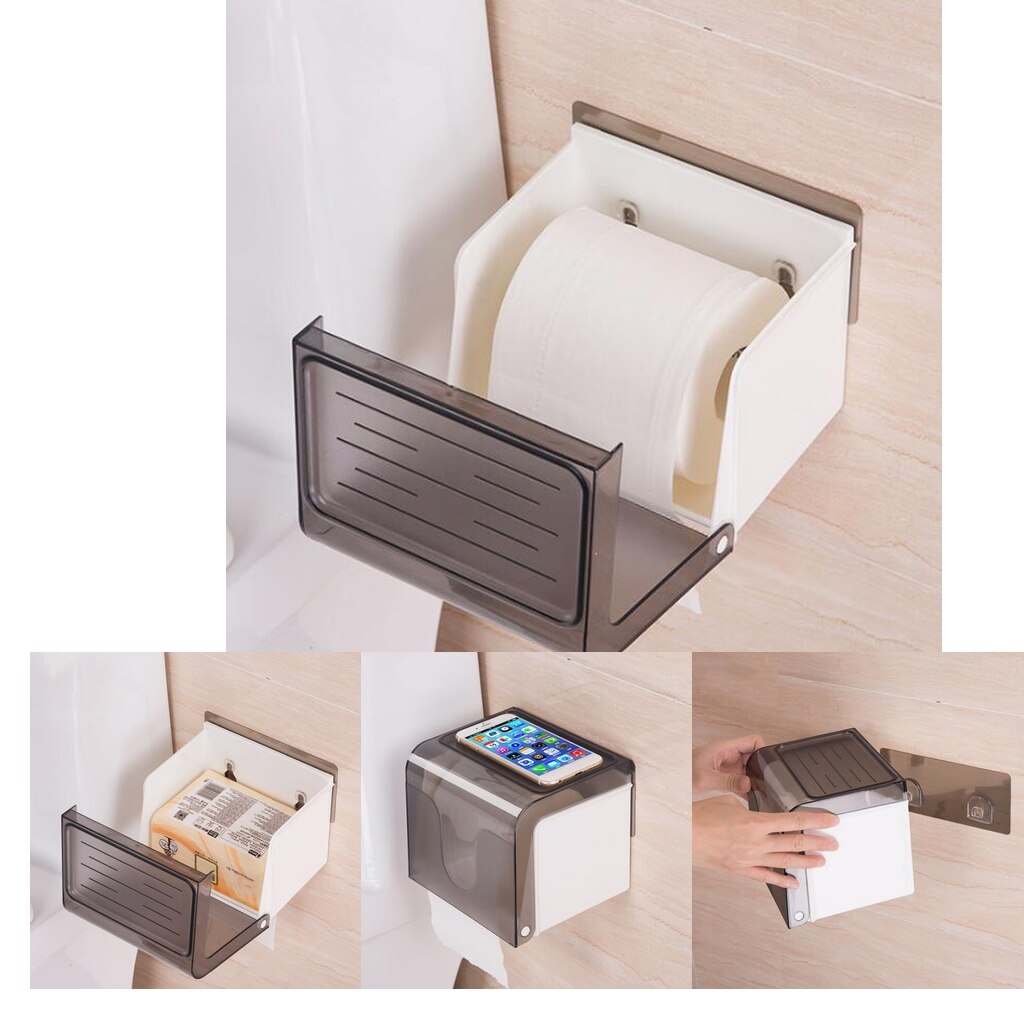 Wall Mounted Waterproof Paper Holder Bathroom Pape... – Grandado