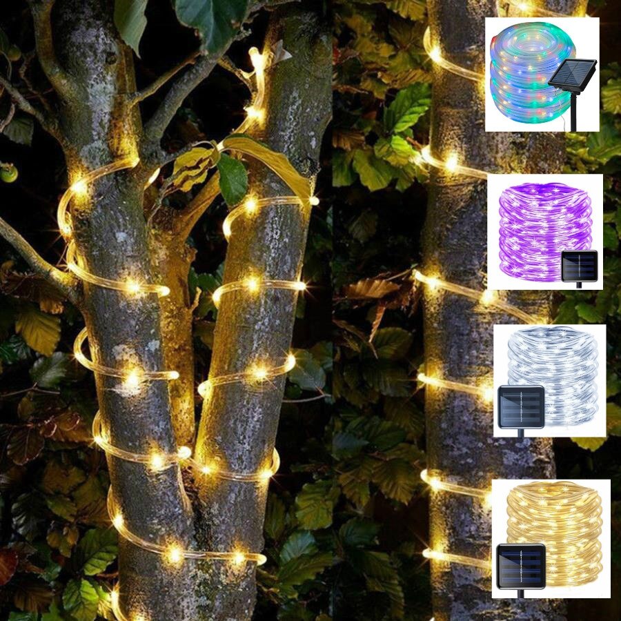 Solar Copper Wire Tube Light 8 Mode Outdoor Waterp... – Grandado