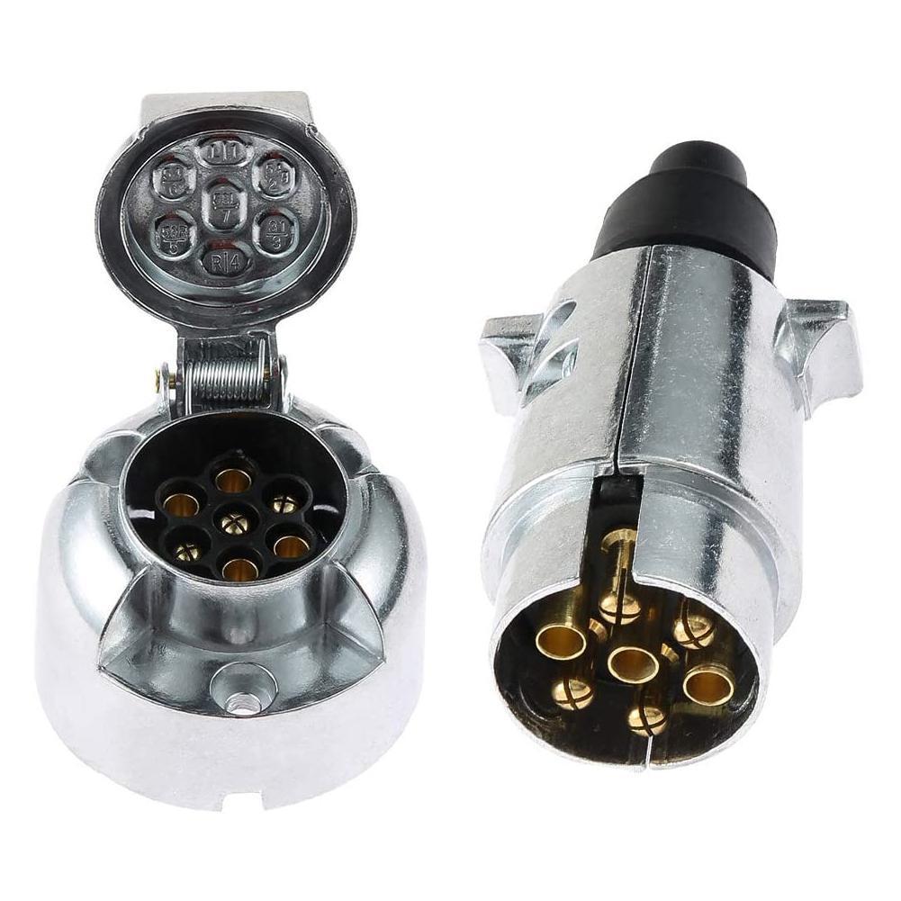 1pcs 2 In 1 Metal Trailer Connector Car Electric A... – Vicedeal