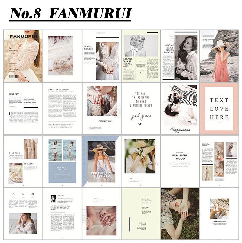 Vogue Magazine Album Photo Material Photography Ba... – Grandado