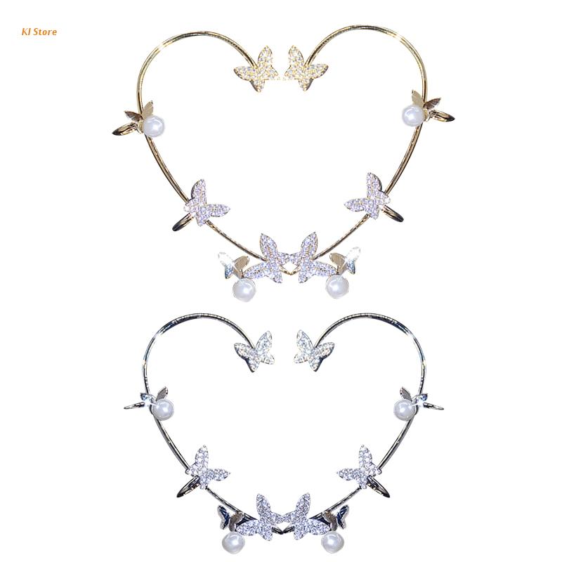 Shiny Zirkoon Vlinder Oor Clips Helix Schelp Oorbe... – Vicedeal