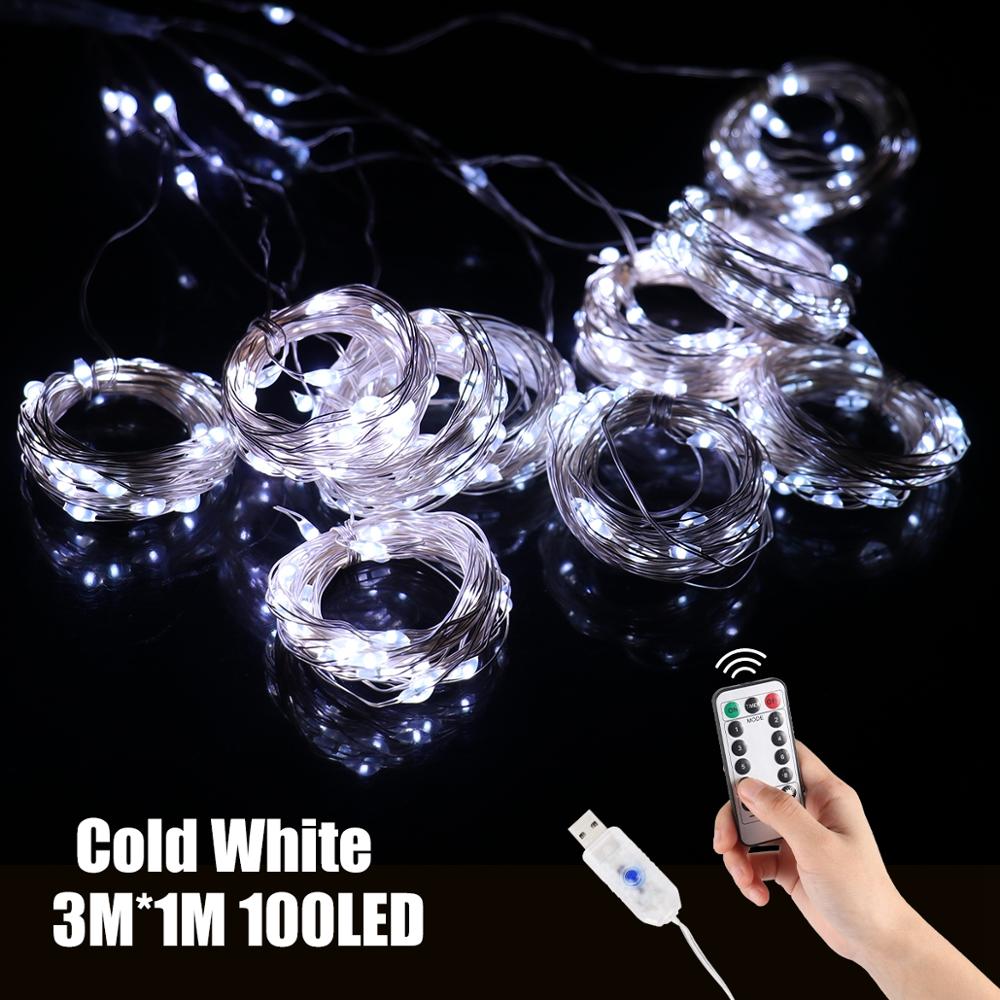 3M LED Curtain Garland USB Fairy String Lights Nig... – Grandado