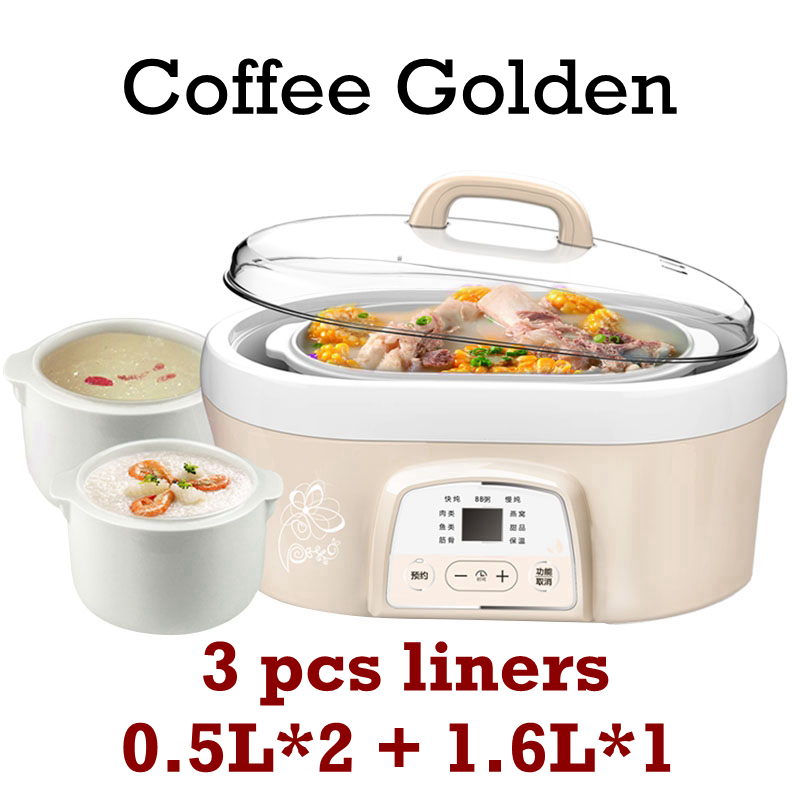 CUKYI water-resisting Ceramic Electric stewpot Whi... – Vicedeal