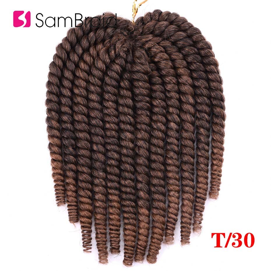SAMBRAID 14 Inch Havana Mambo Twist Crochet Hair C... – Grandado