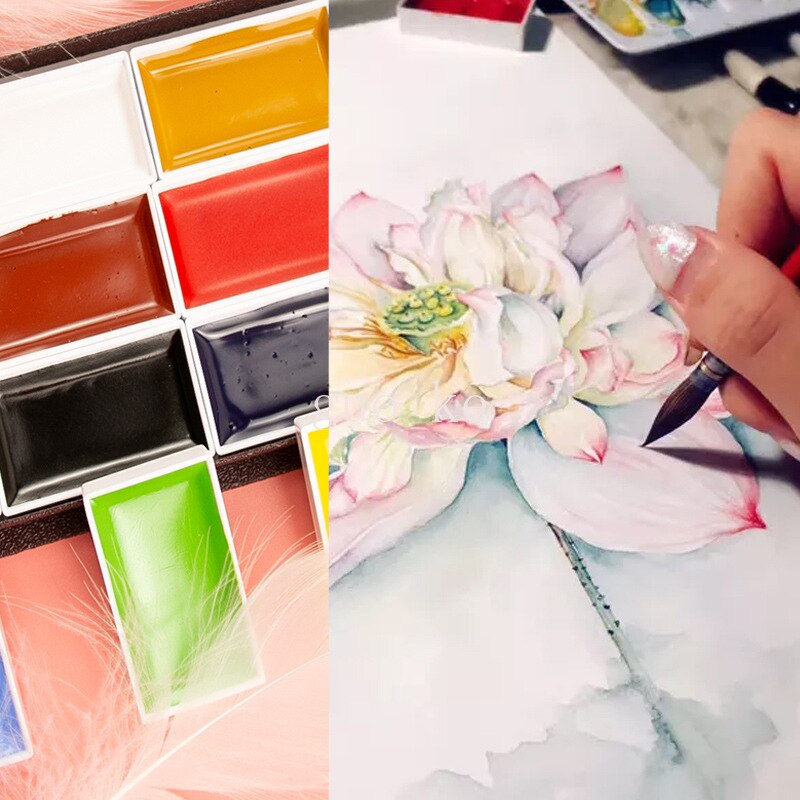 Sakura Solid Watercolor Paint 24/48/60 Color Set P... – Grandado