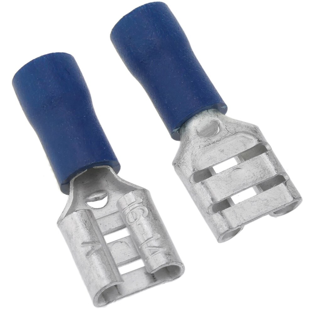 BeMatik-weiblich Faston Terminal 6,3mm blau Packun... – Grandado