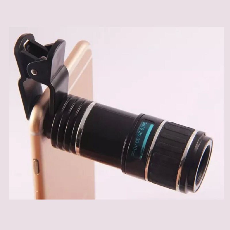 Universal Clip on 12X Optical Zoom Telephoto Teles... – Grandado Universal Clip on 12X Optical Zoom Telephoto Teles... – Grandado