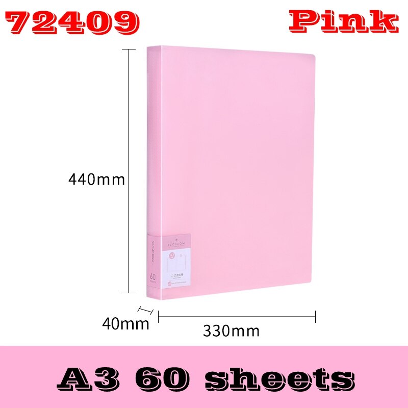 Deli 72408/72409 A3 Clear book clip files document... – Vicedeal