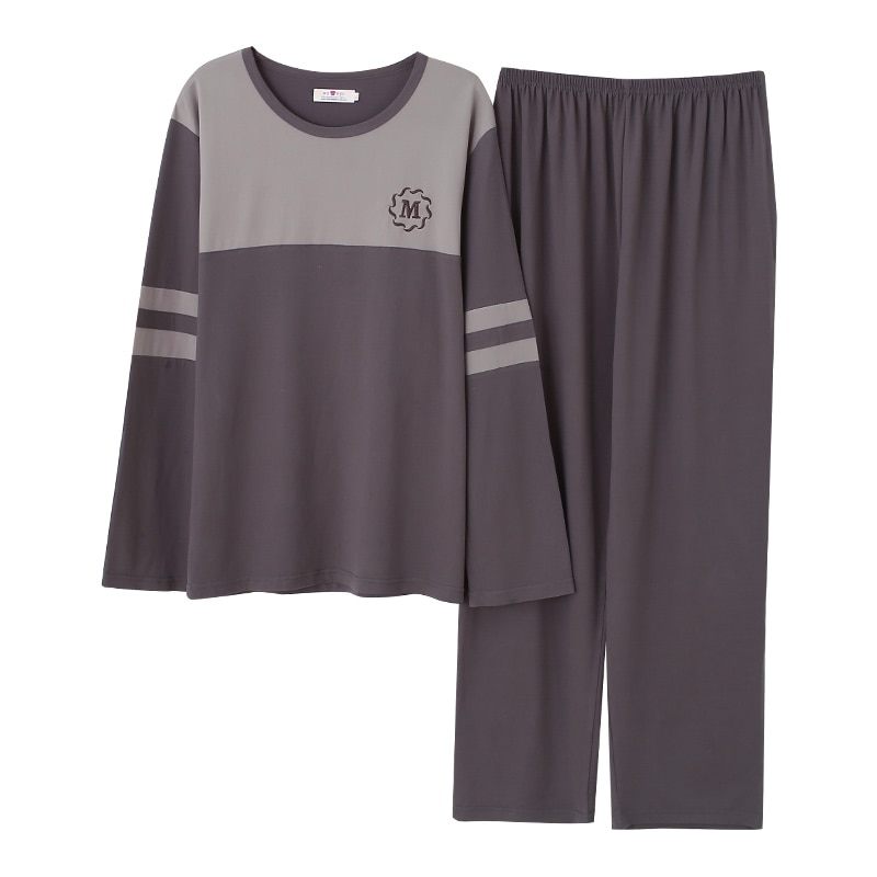 XIZOU Mens pyjamas männer nachtwäsche Baumwolle Py... – Vicedeal