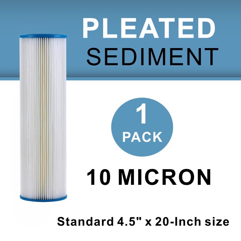 20 "L X 4-1/2" Od High Flow Hele Huis Geplooide Po... – Grandado