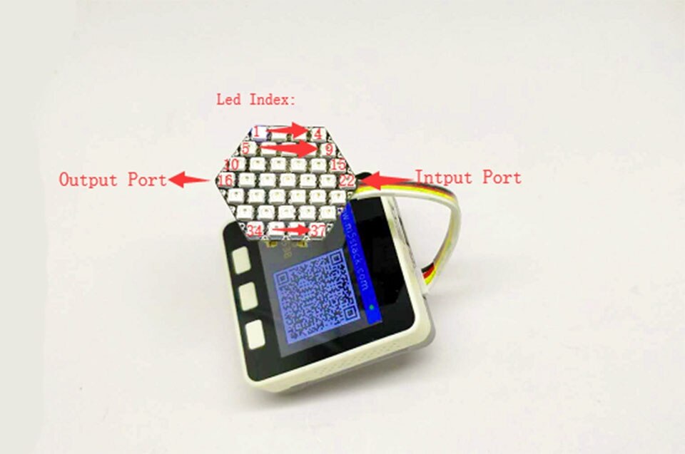 M5Stack SK6812 RGB LED light board HEX hexagonal s... – Grandado