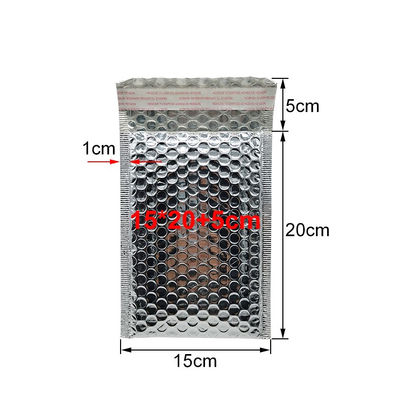 2 Pcs Zilver Aluminium Folie Bubble Mailer Zakken ... – Vicedeal