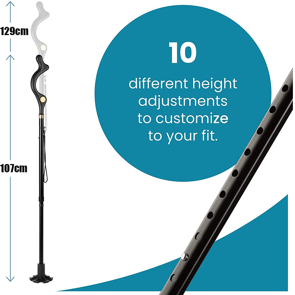 Posture Cane Foldable Walking Cane Men Women Walke... – Grandado