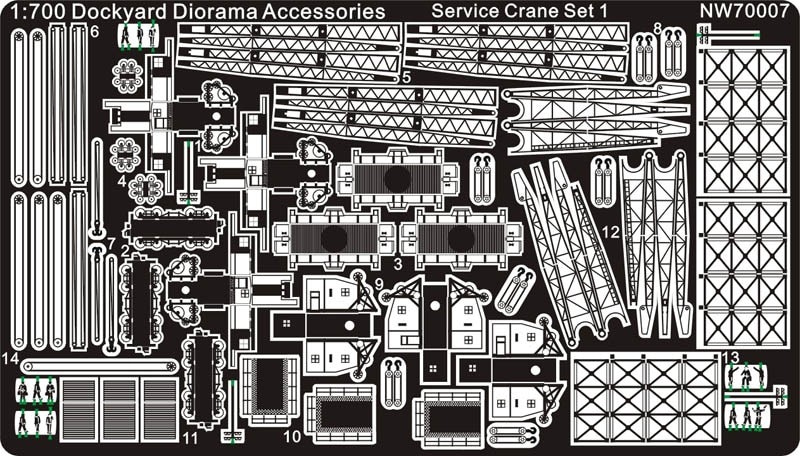 1/700 Dockyard Diorama Accessoires-Service Crane S... – Grandado