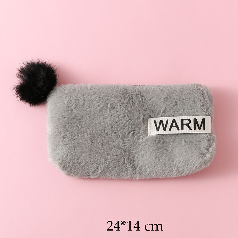 Rainbow Plush Pencil Case for Girls Cute Large Big... – Grandado