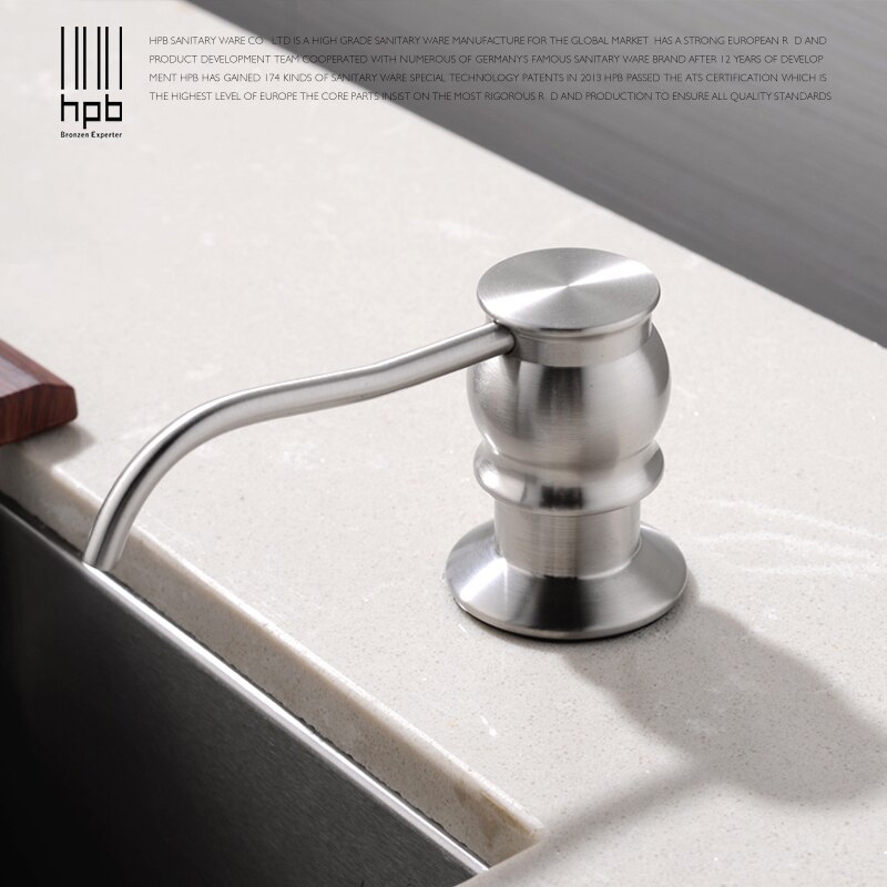 HPB Brushed Kitchen Soap Dispensers Deck Mounted S... – Grandado