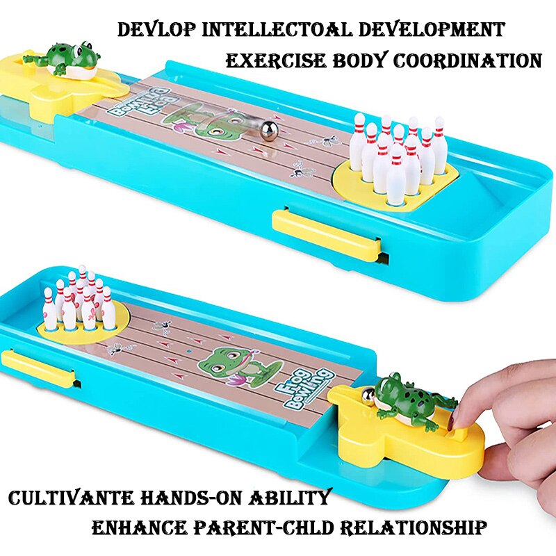 Mini Desktop Bowling Game Toy Funny Indoor Parent-... – Grandado