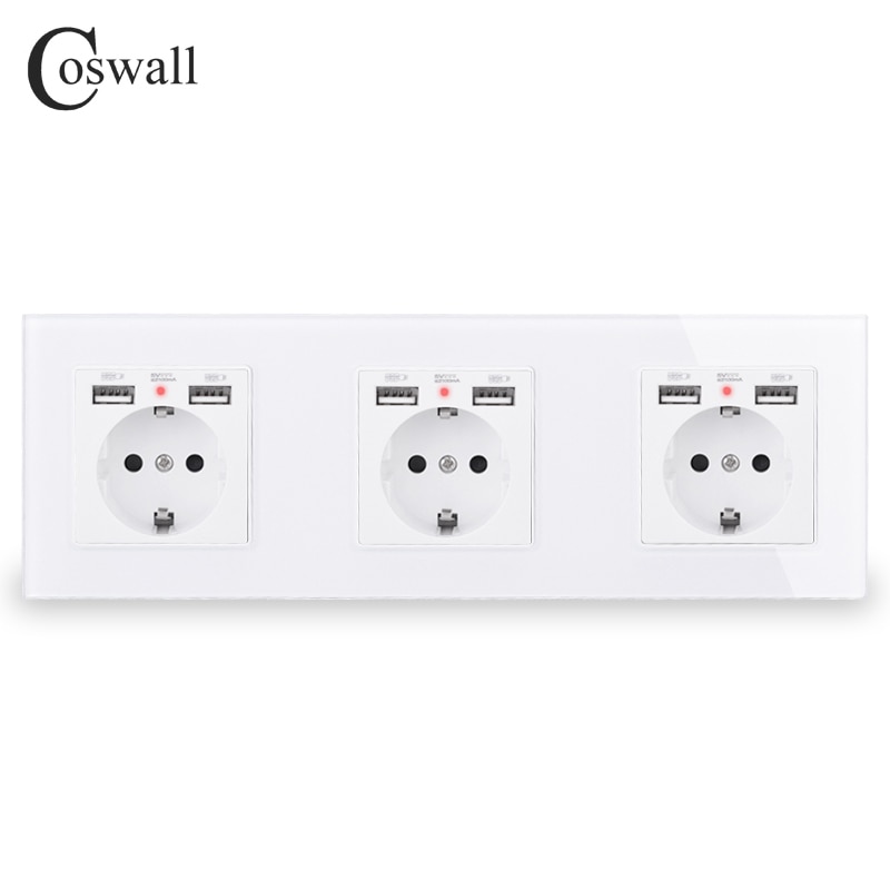 COSWALL, 2/3/4/5 entradas, Rusia, España, enchufe ... – Grandado