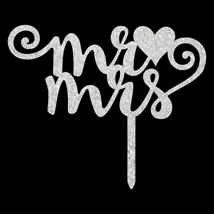 Enkele Stok Mr & Mrs Liefde Hart Bruidstaart V... – Vicedeal