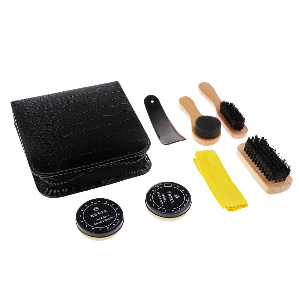 1 Set Shoe Shine Care Kit Shoe Polish Brush Set - ... – Vicedeal
