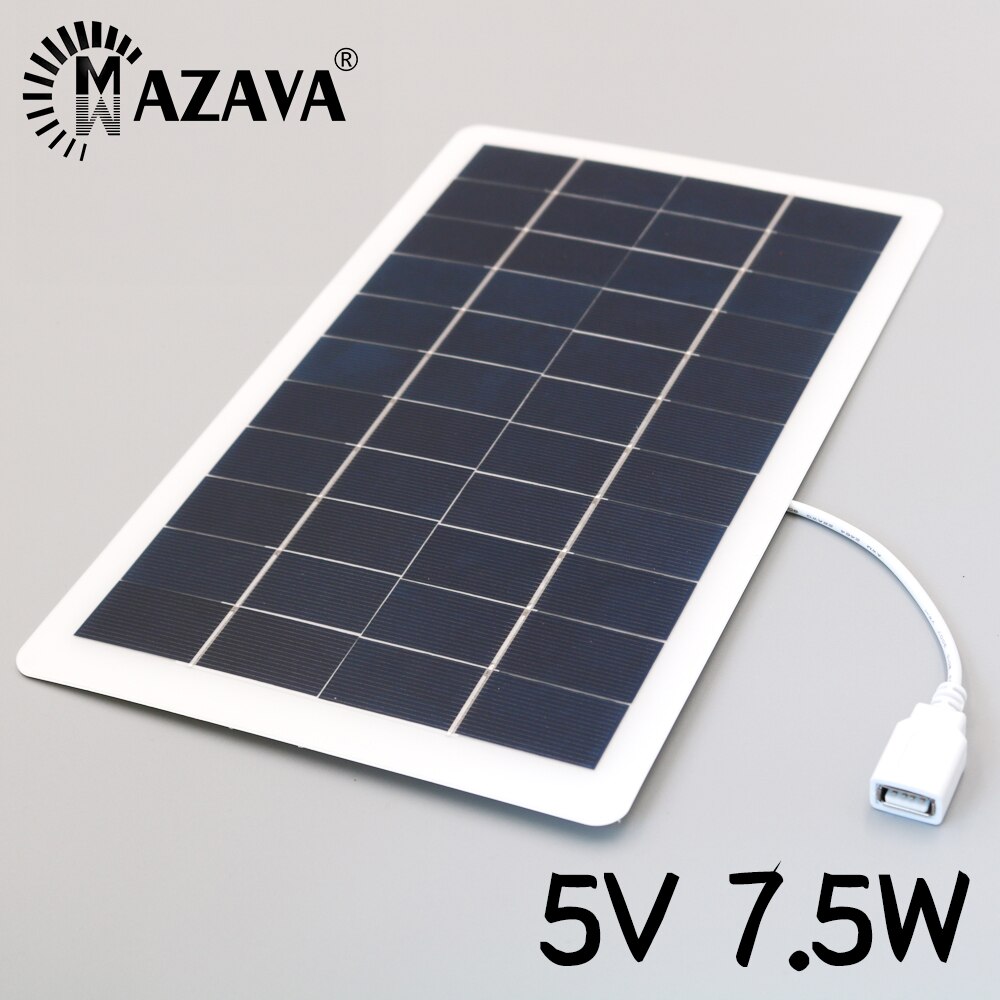 5V 7.5W USB Solar Panel 1500mA Portable Solar Char... – Grandado