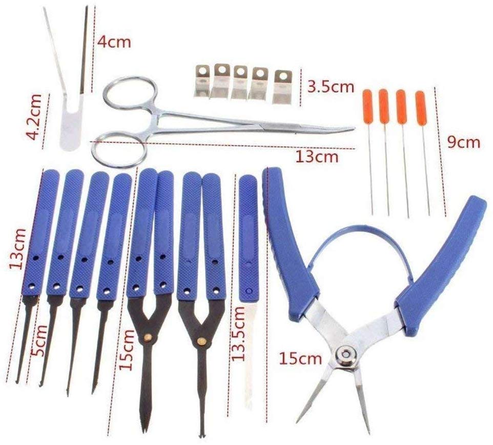 Klom Hand Pick Set Tool with Transparent Locks Com... – Grandado