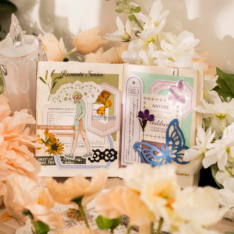 60 pcs Mini Flowers Stickers aesthetic Stick Label... – Grandado