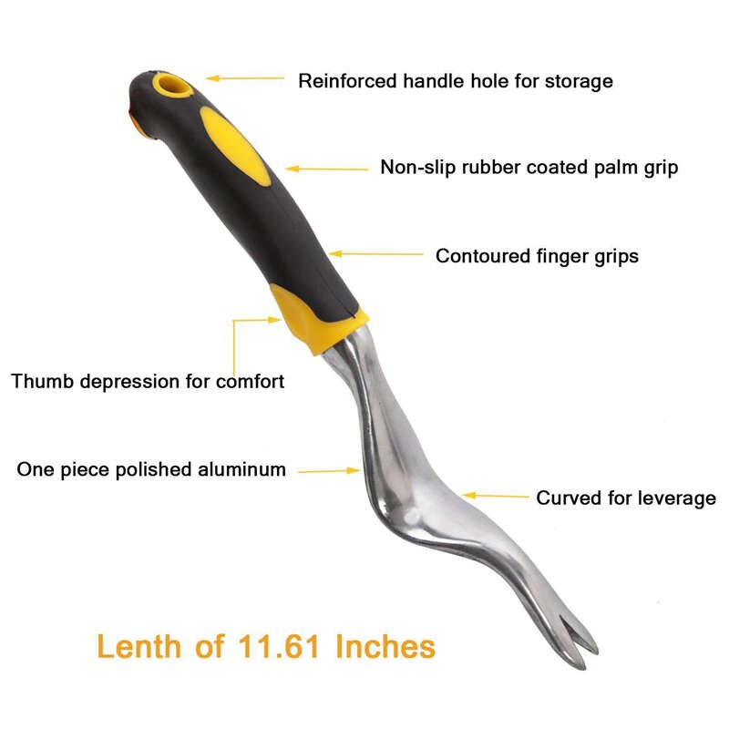 Forked Head Hand Weeder Puller Patio Aluminum Allo... – Grandado
