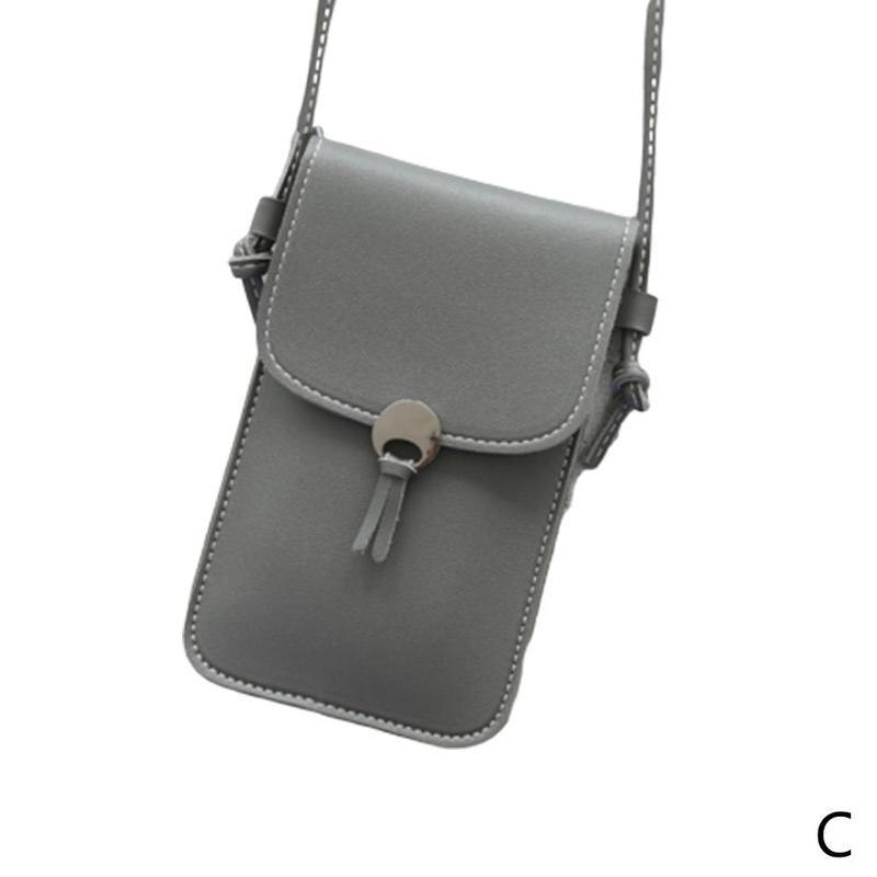 Pu Lederen Telefoon Tas Met Clear Touch Screen Nek... – Grandado