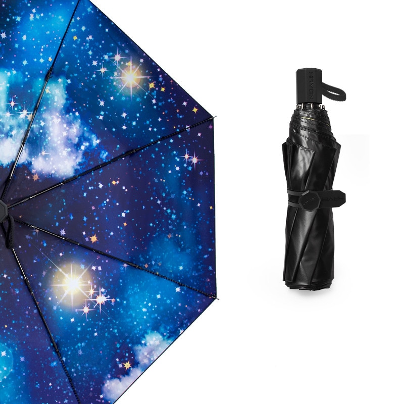 Galakse stjernehimmel kvinder folde paraply lille ... – Vicedeal