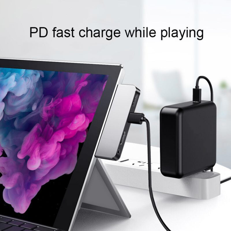 4 in 1 USB Docking Station Hub Headphone Adapter f... – Grandado