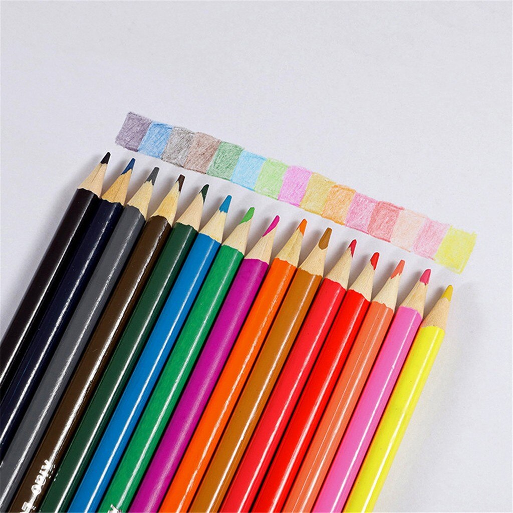 24Pcs Colored Pencil Set Lead Wooden Colored Penci... – Grandado