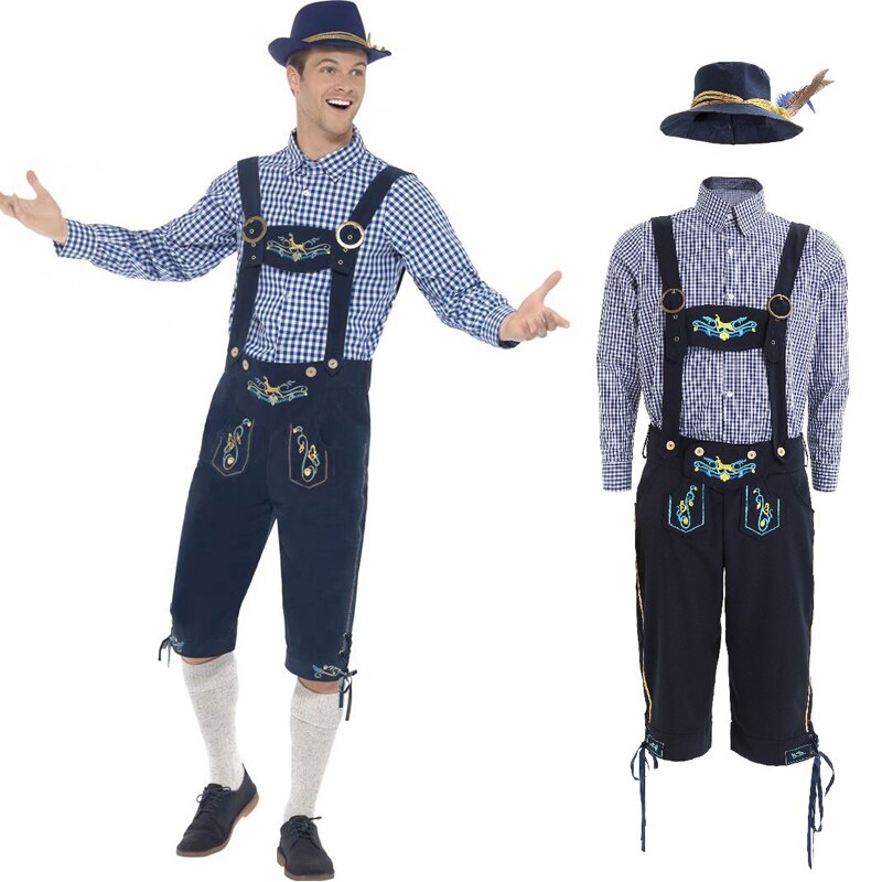 Traditional Bavarian Oktoberfest Shorts Lederhosen... – Grandado