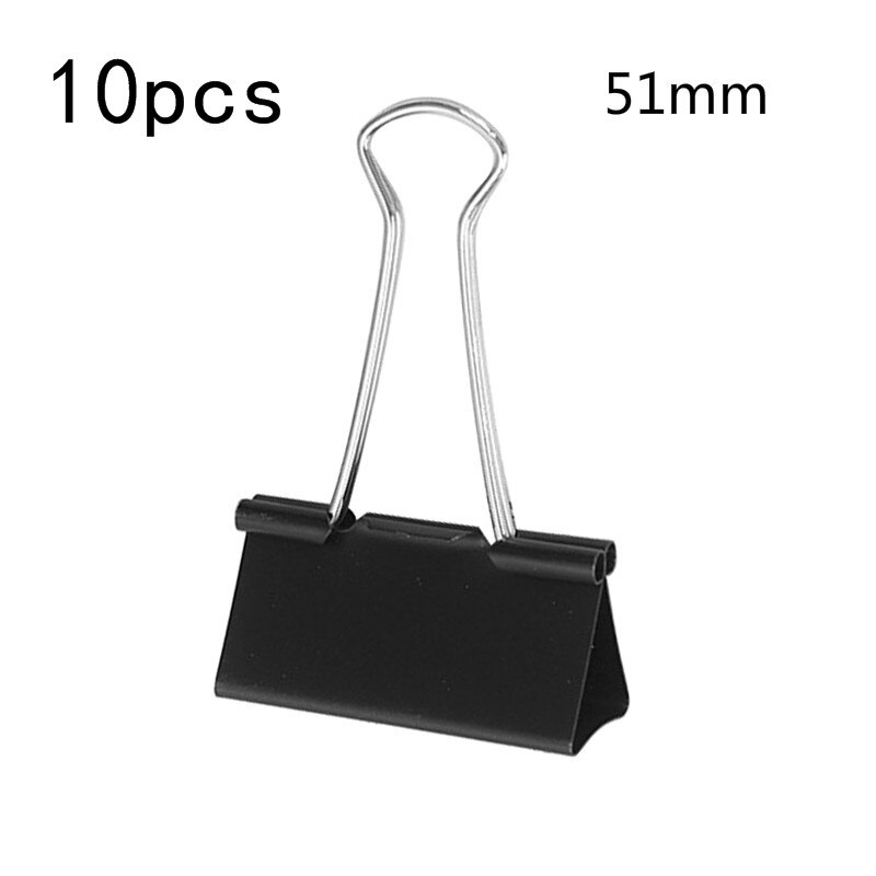 10pcs Bulldog Foldback Clips 51 ,41, 32, 25, 19 mm... – Grandado