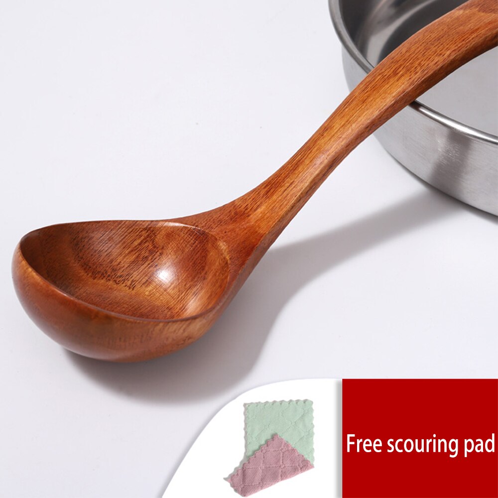 Wooden spoon bamboo kitchen cooking utensils tool ... – Vicedeal