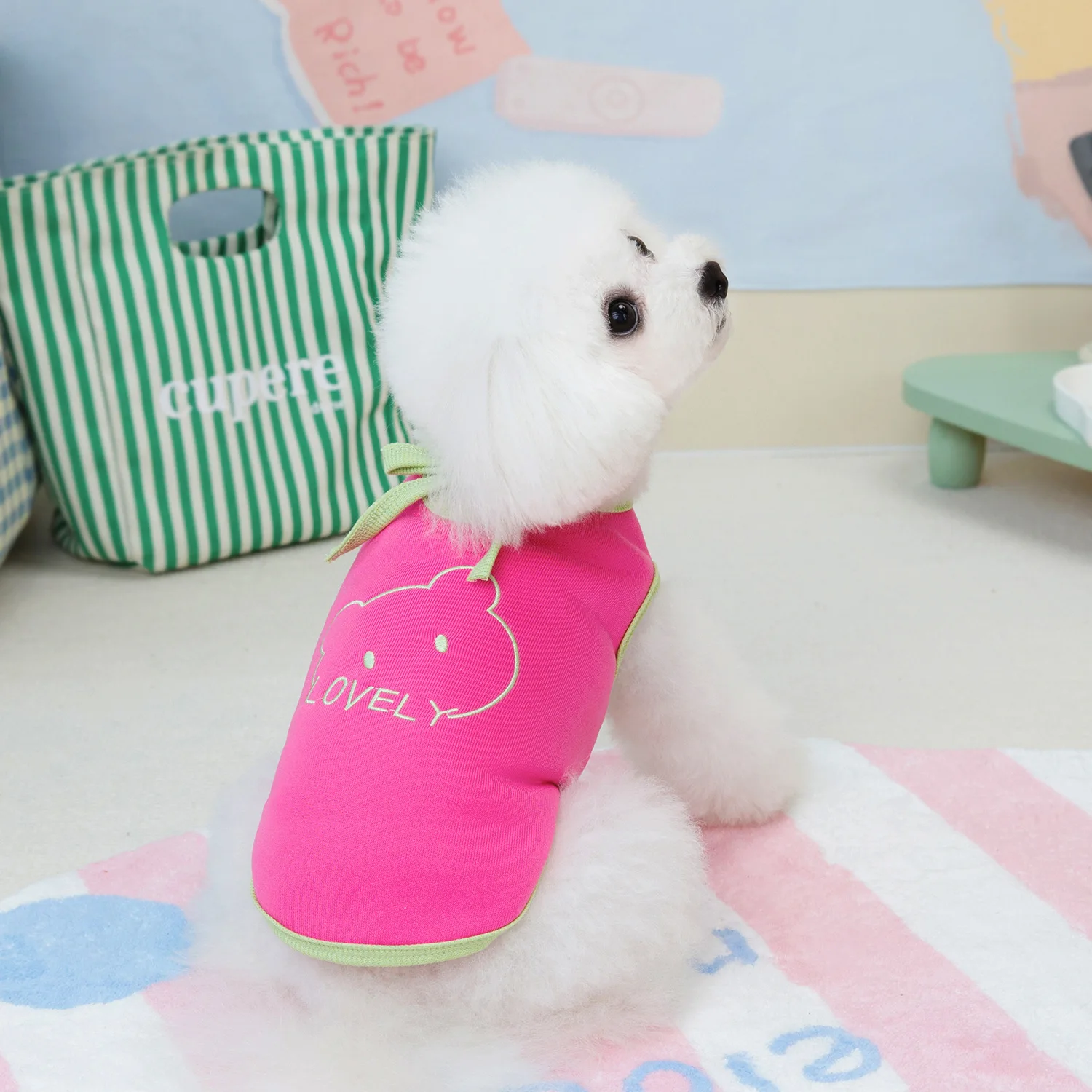 Pet Contrasting Vest Dog Base Shirt Cartoon Teddy ... – Grandado