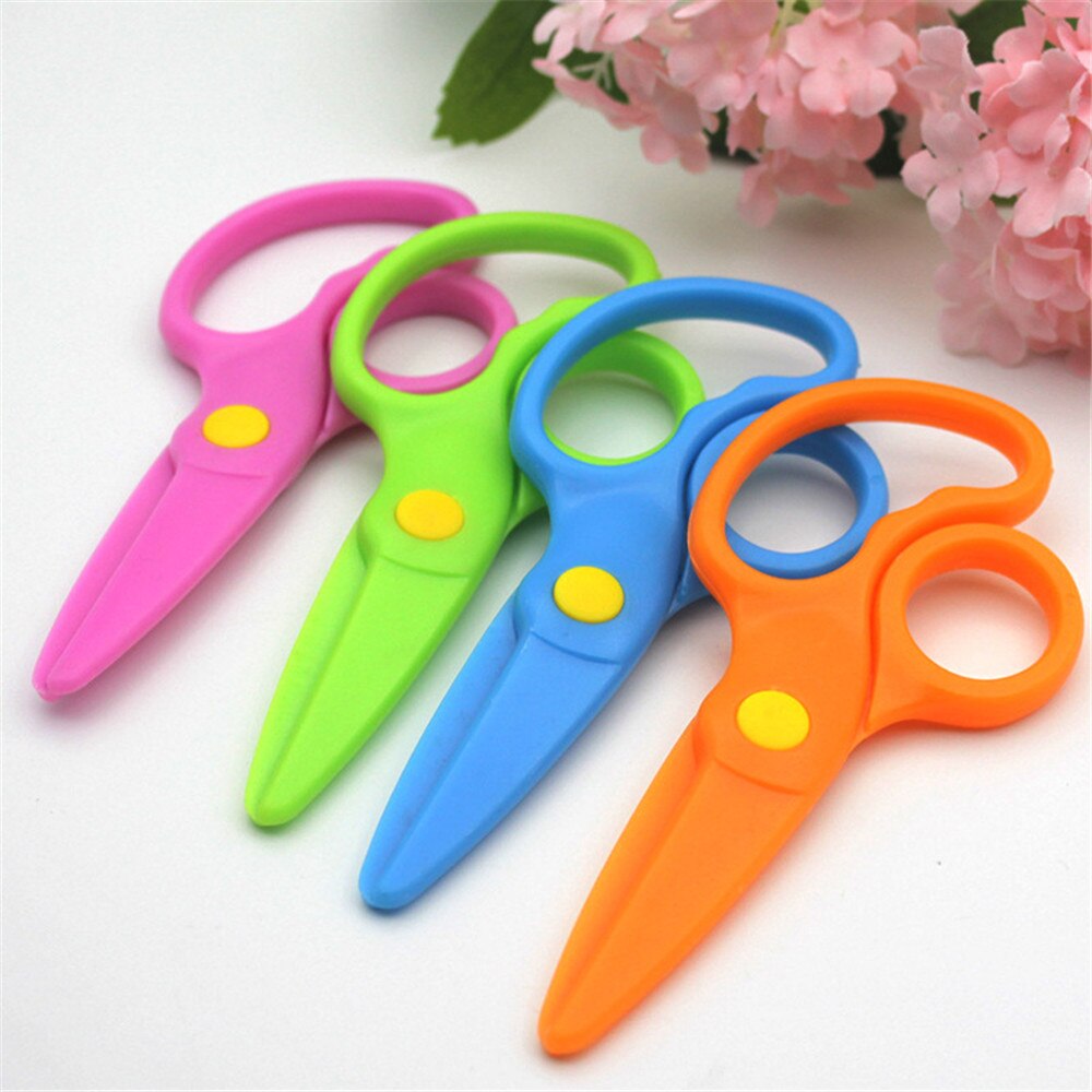 Candy Color Safety Plastic Scissors DIY Paper Cutt... – Vicedeal